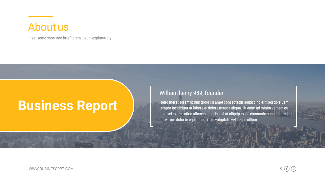 Business Report PowerPoint Template 2018, Presentation Templates ...