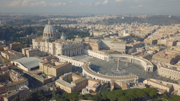 Aerial View of Vatican City, Stock Footage | VideoHive