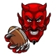 Devil American Football Sports Mascot, Vectors | GraphicRiver