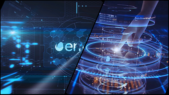 High Tech Logo V06 Button Press by MotionToolStore | VideoHive