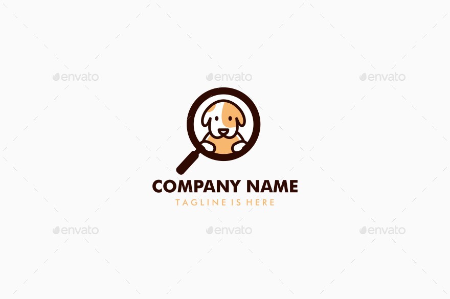 Dog search logo template, Logo Templates | GraphicRiver