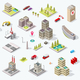 Isometric City Building Set, Vectors | GraphicRiver