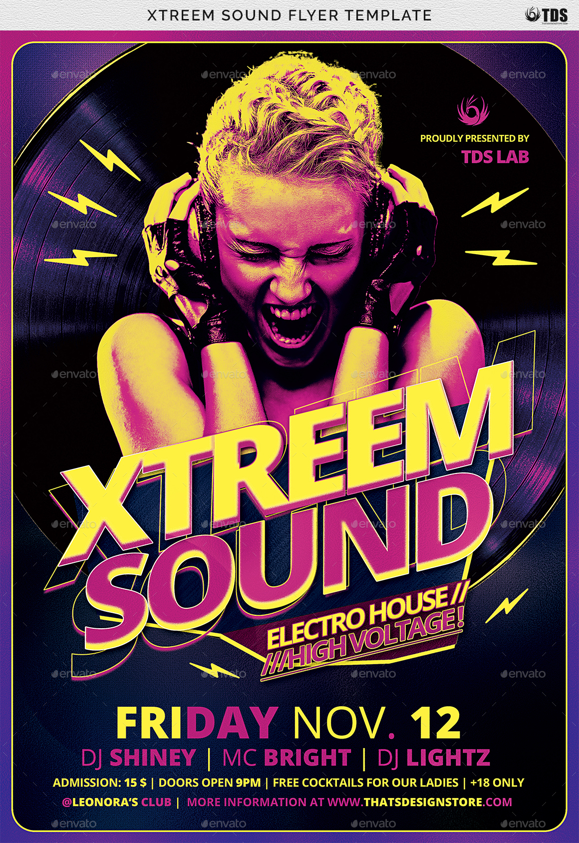 Xtreem Sound Flyer Template by lou606 | GraphicRiver