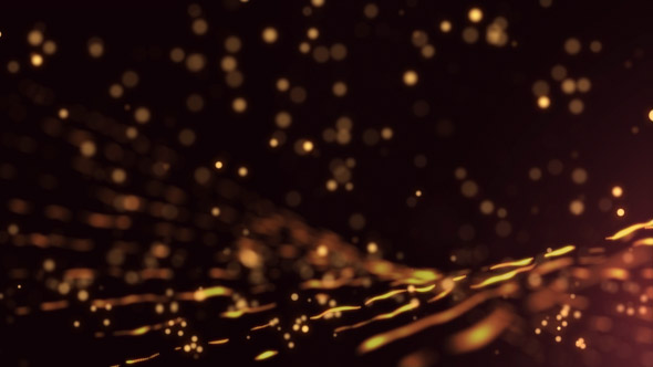 Cinematic Gold Particles, Motion Graphics | VideoHive