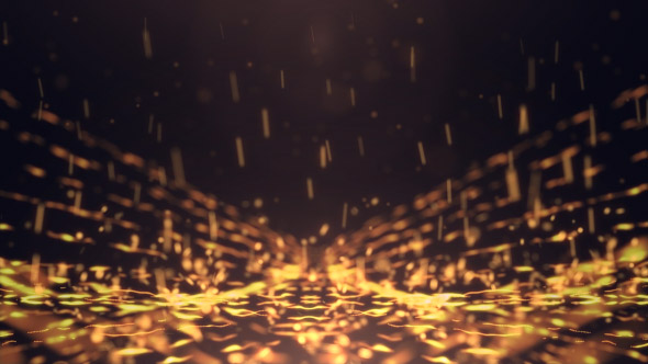 Cinematic Stage Gold Sparks, Motion Graphics | VideoHive