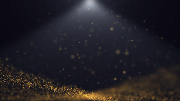 Rising Form Gold Particles, Motion Graphics | VideoHive