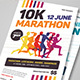 Marathon Event Flyer Template, Print Templates | GraphicRiver