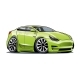 Cartoon Electric Car, Vectors | GraphicRiver