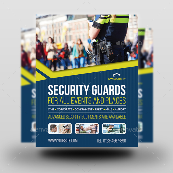 Security Guards Advertising Template, Print Templates | GraphicRiver