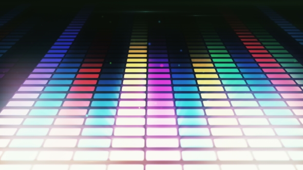 Colorful Audio Equalizer Background, Music Control Levels, Motion Graphics
