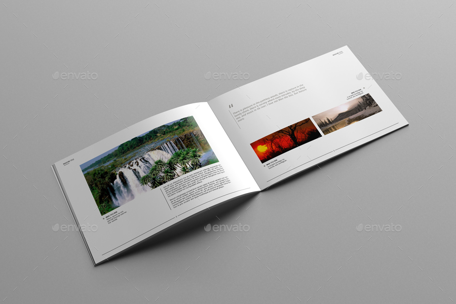 Landscape Magazine Template II, Print Templates | GraphicRiver