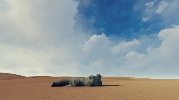 Desert and Statue, Motion Graphics | VideoHive