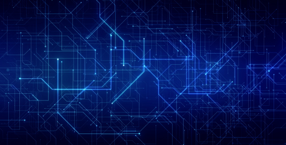 Schematic Lines Blue Background, Motion Graphics | VideoHive