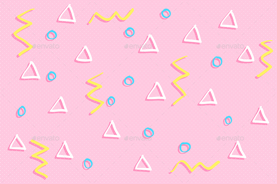 Minimalist Pop Geometric Shapes Backgrounds, Graphics | GraphicRiver