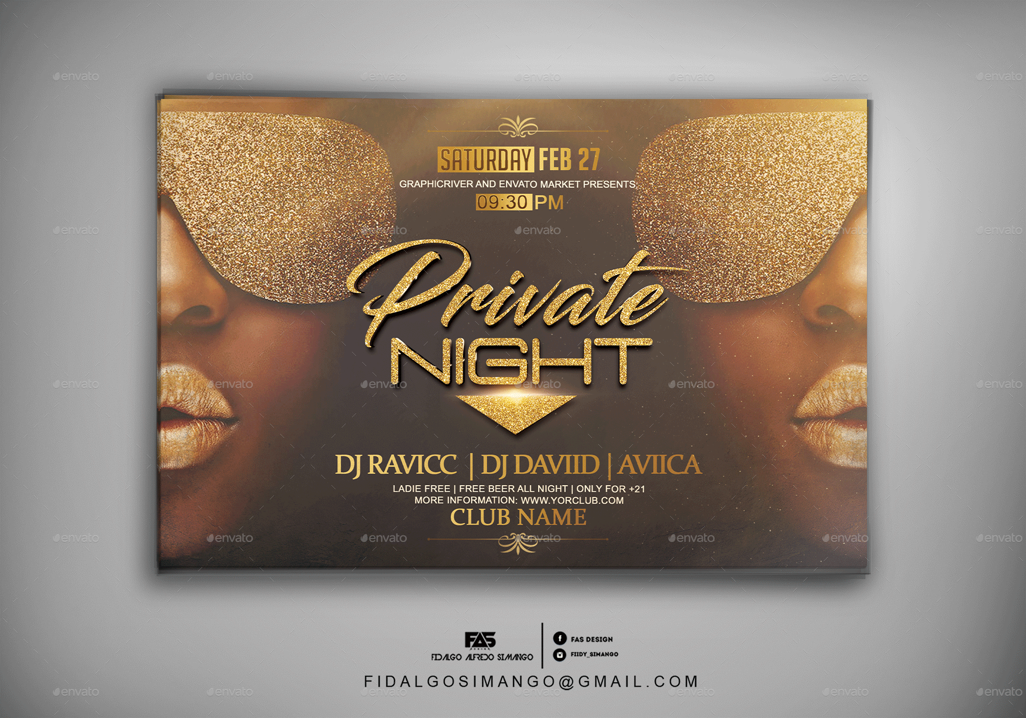 Private Night Flyer Template, Print Templates | GraphicRiver