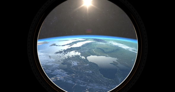 Sunset Seen From the ISS, Motion Graphics | VideoHive