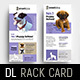 Puppy School Rack Card Template, Print Templates | GraphicRiver