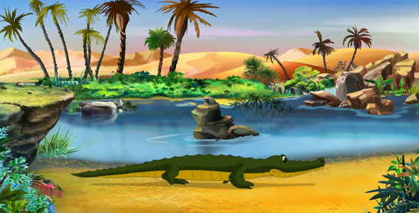 Little Crocodile Runs, Motion Graphics | VideoHive