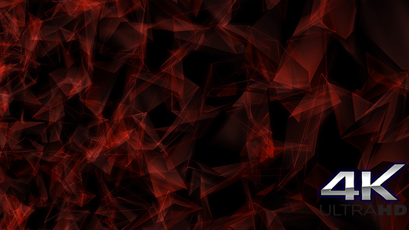 Red Polygonal Background Loop, Motion Graphics | VideoHive