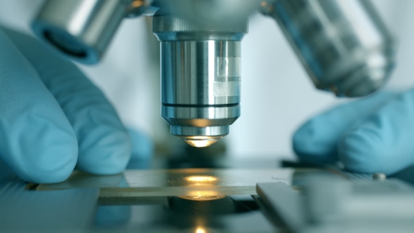 Shot of Microscope, Stock Footage | VideoHive