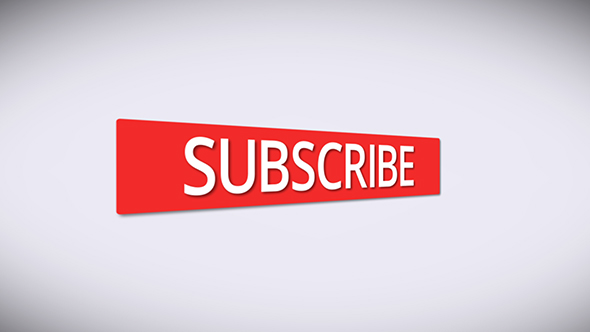 Subscription Button on a White Background, Motion Graphics | VideoHive