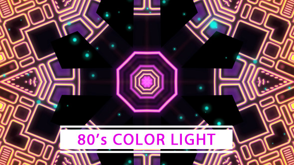 80's Color Light VJ Loop, Motion Graphics | VideoHive