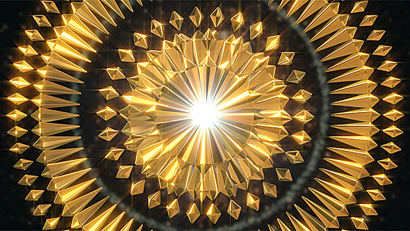 Abstract Gold Loop Background, Motion Graphics | VideoHive