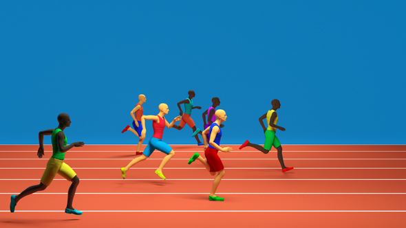 Colorful Runners, Motion Graphics | VideoHive