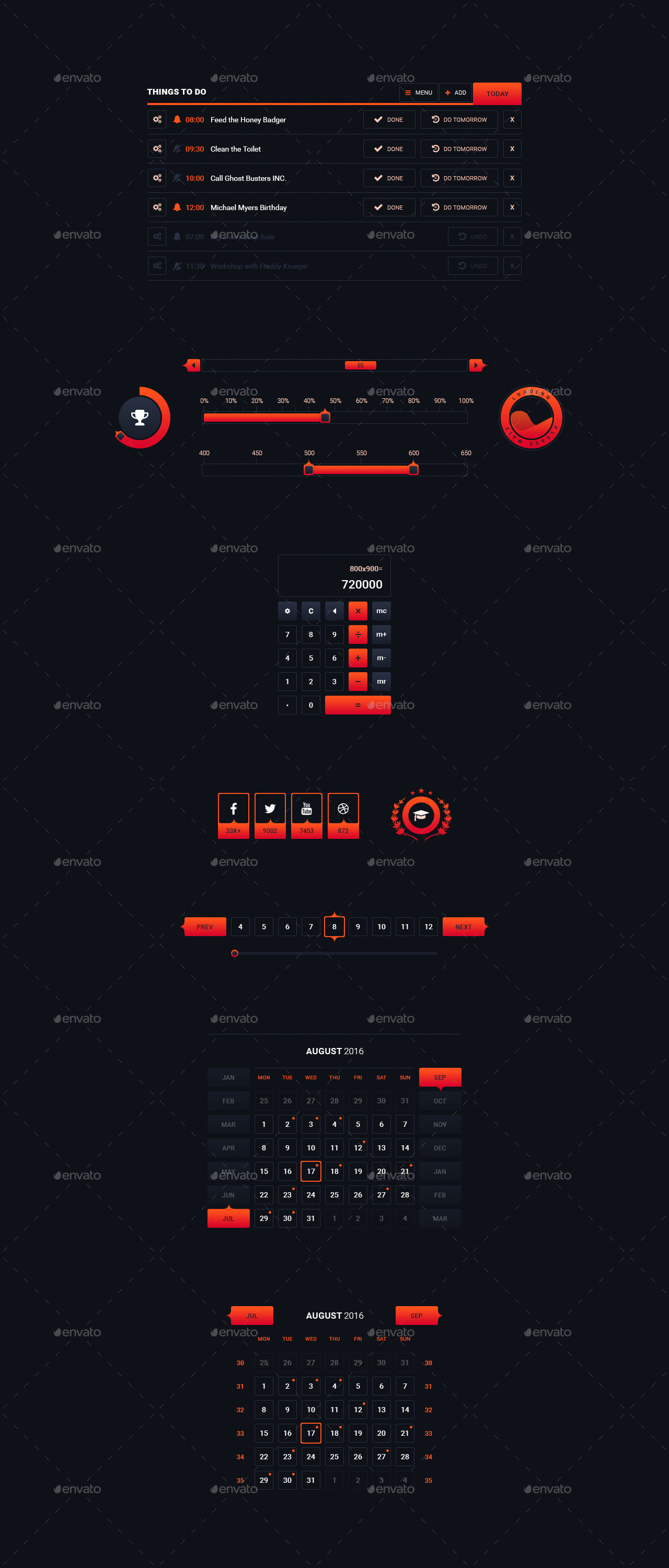 Tar - User Interface Kit, Web Elements | GraphicRiver
