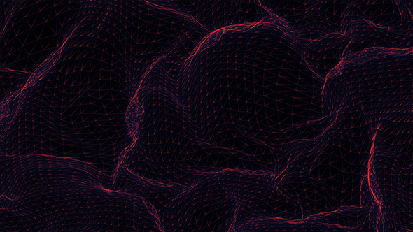 Plexus Waves Flowing Background Loop, Motion Graphics | VideoHive