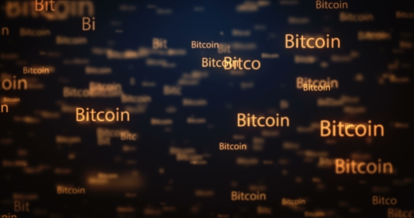 Loop Bitcoin Cryptocurrency Background, Motion Graphics | VideoHive