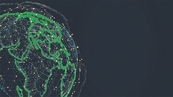 Plexus Globe Loop Background, Motion Graphics | VideoHive