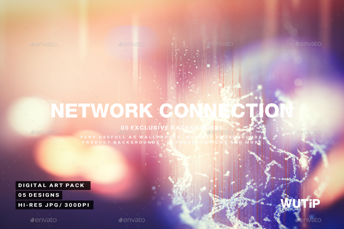 Abstract Network Connection Background, Graphics | GraphicRiver