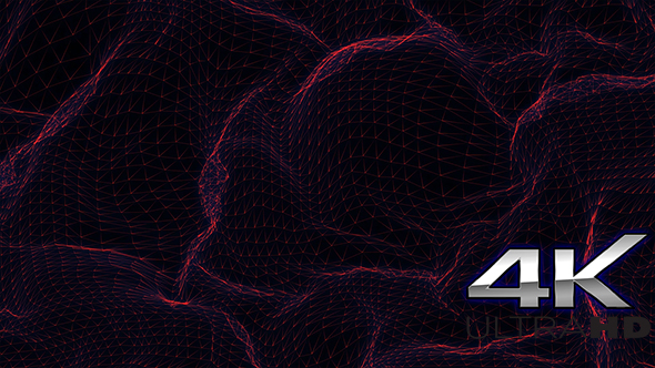Plexus Waves Flowing Background Loop, Motion Graphics | VideoHive