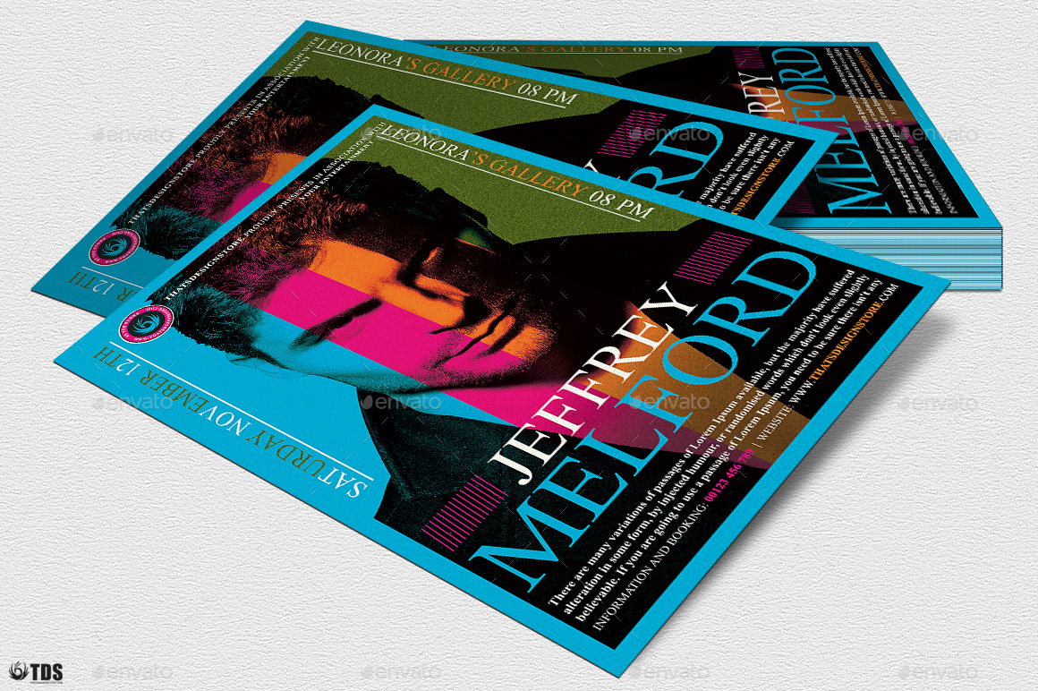 Artist Promotion Flyer Template V3, Print Templates | GraphicRiver