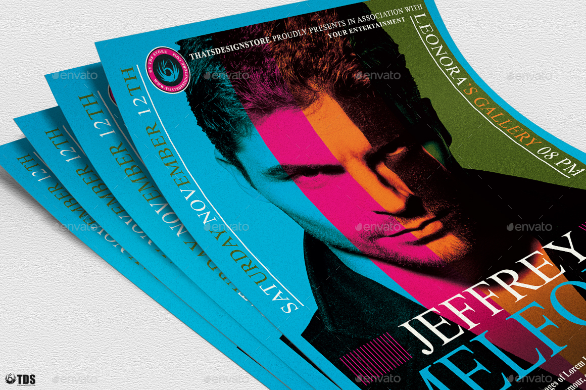 Artist Promotion Flyer Template V3, Print Templates | GraphicRiver