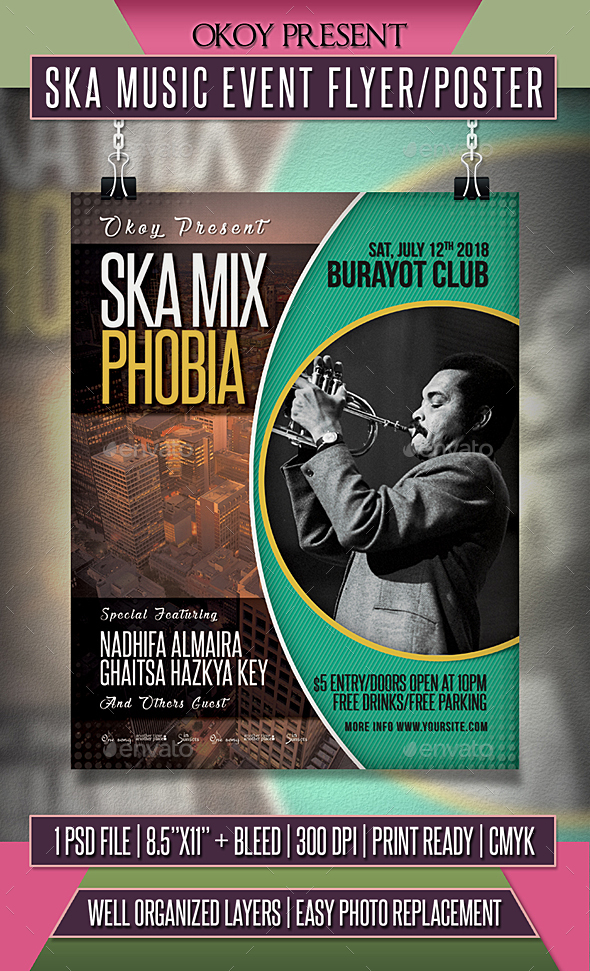 Ska Music Event Flyer / Poster by OKOY | GraphicRiver
