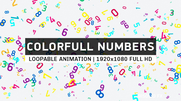 Colorful Numbers V1, Motion Graphics | VideoHive