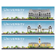 Set of University Study Banners, Vectors | GraphicRiver