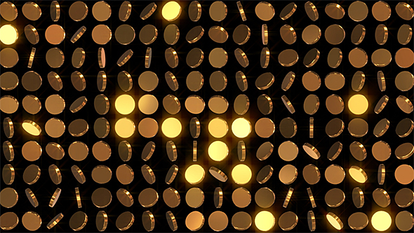 Gold Glitter Loop Background, Motion Graphics | VideoHive