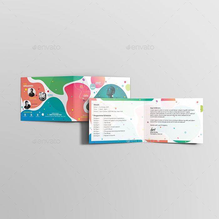 Event/Conference Invitation Card Template, Print Templates | GraphicRiver