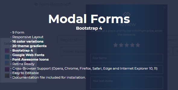 Modal Form Bootstrap 4 by soledar1984 | CodeCanyon