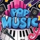 Cartoon Pop Music Illustration, Vectors | GraphicRiver