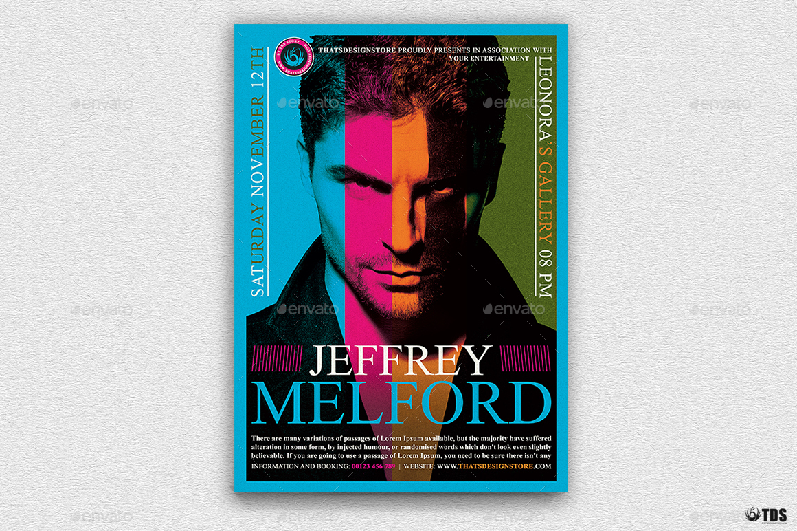 Artist Promotion Flyer Bundle, Print Templates | GraphicRiver