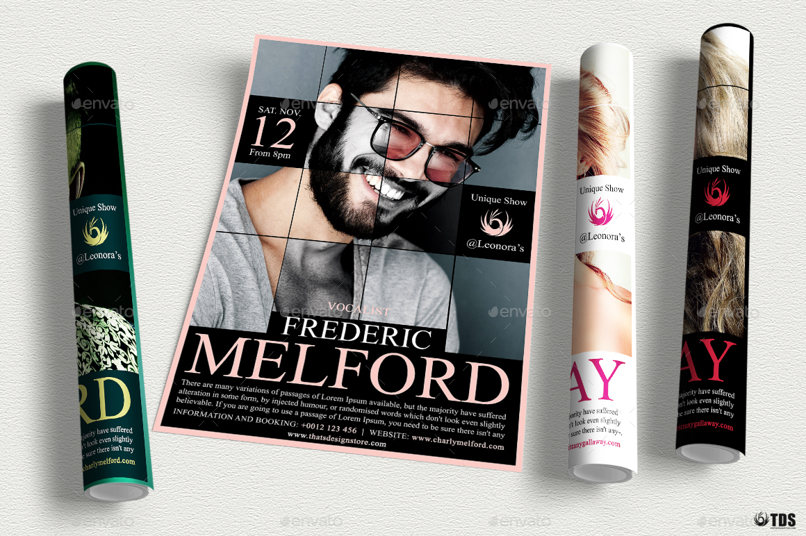 Artist Promotion Flyer Bundle, Print Templates | GraphicRiver