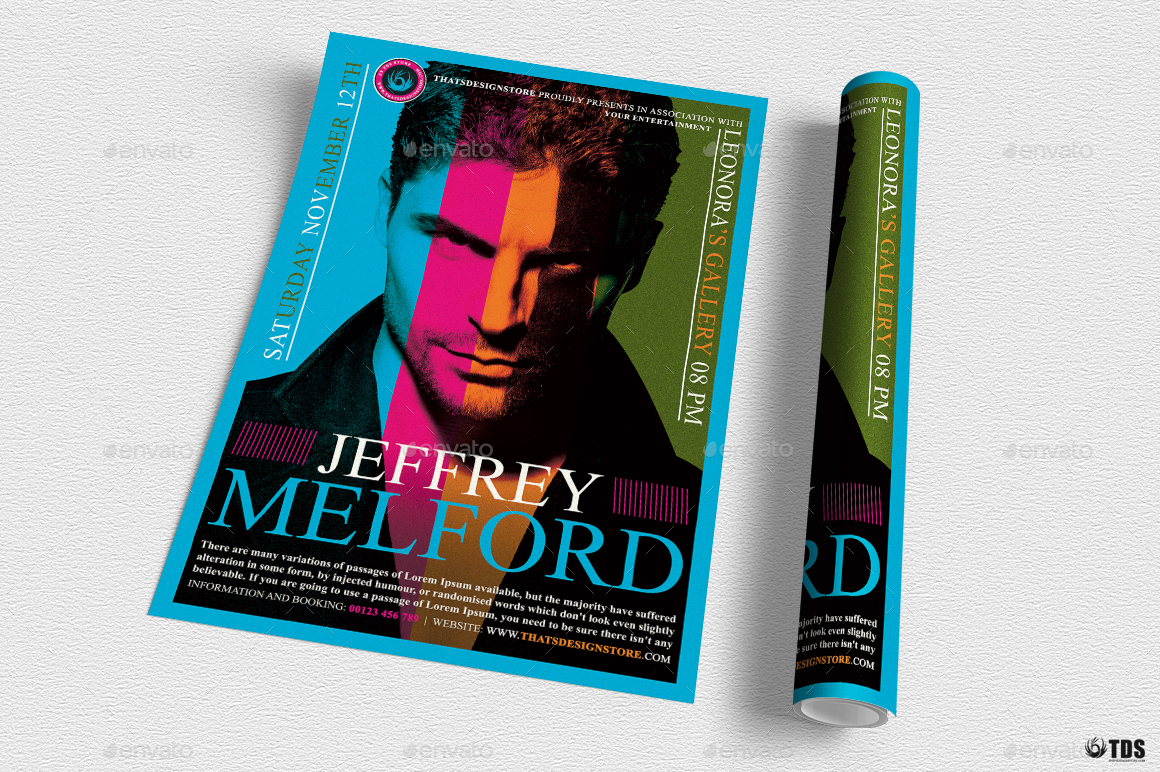 Artist Promotion Flyer Bundle, Print Templates | GraphicRiver