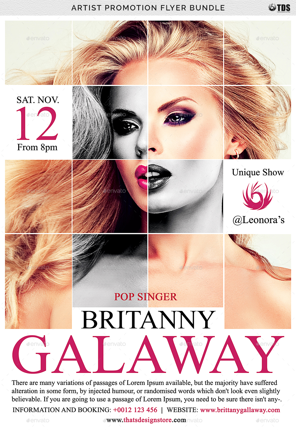 Artist Promotion Flyer Bundle, Print Templates | GraphicRiver