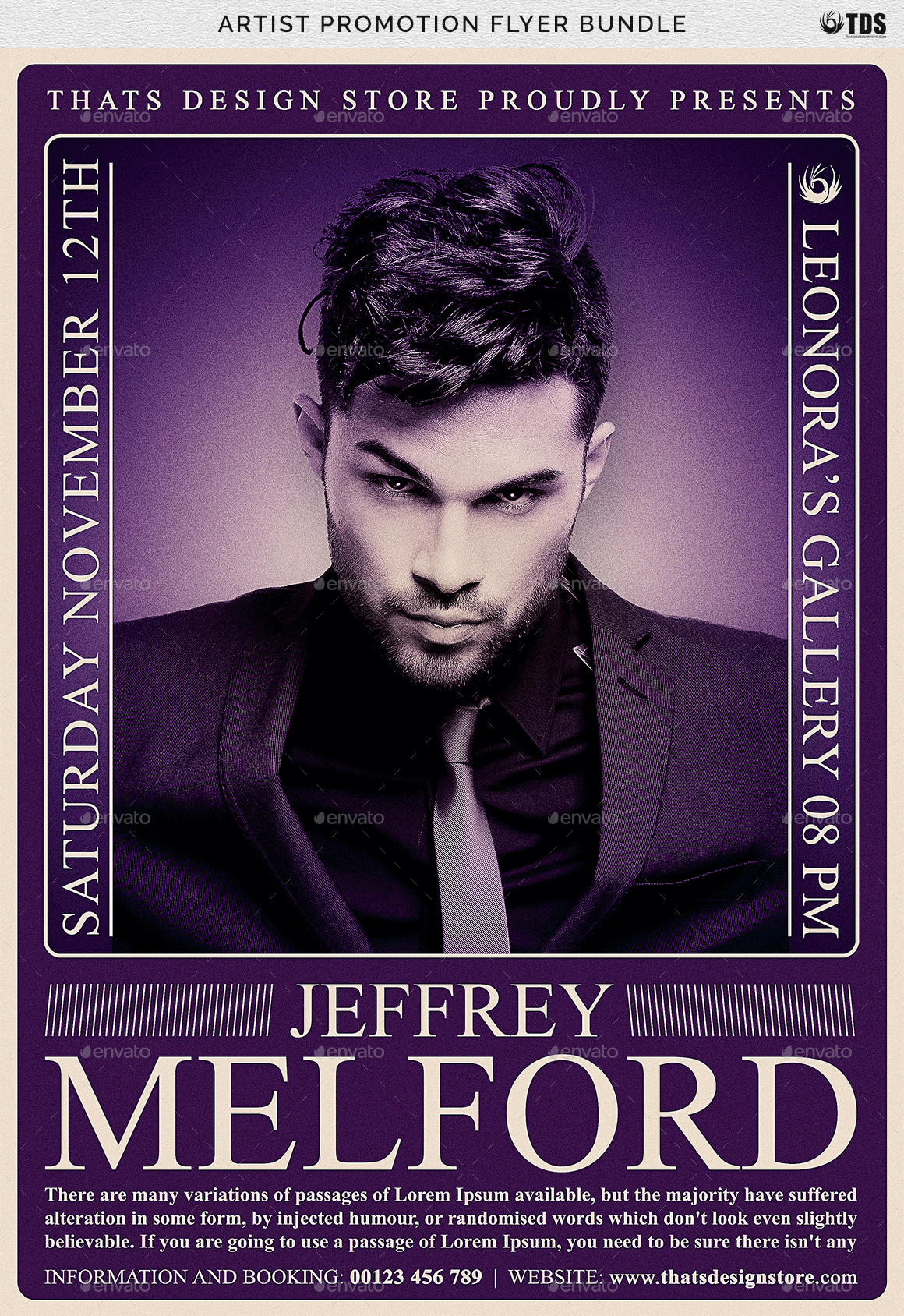 Artist Promotion Flyer Bundle, Print Templates | GraphicRiver