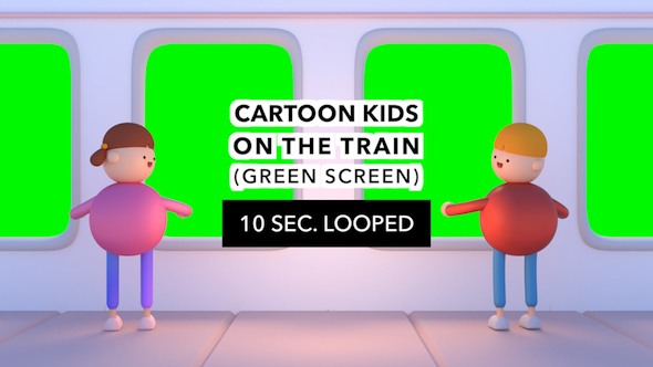 Kids On The Train (Green Screen), Motion Graphics | VideoHive