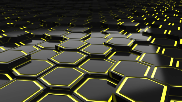 Hexagons Background Loop, Motion Graphics | VideoHive